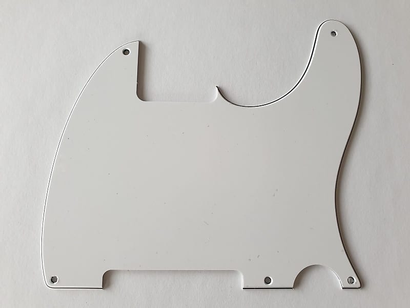 Telecaster esquire guitar pickguard 3ply white fits USA and | Reverb