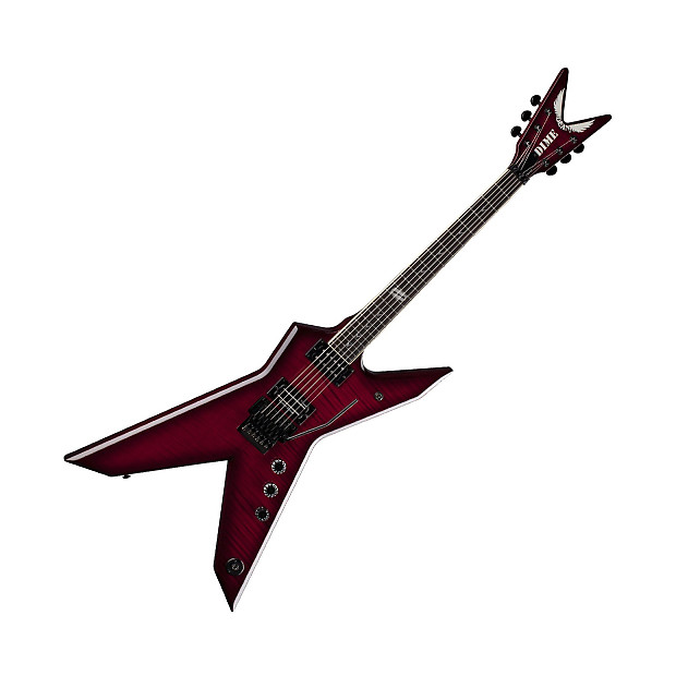 Dean Dimebag DB Rebel Flametop Trans Red | Reverb Australia