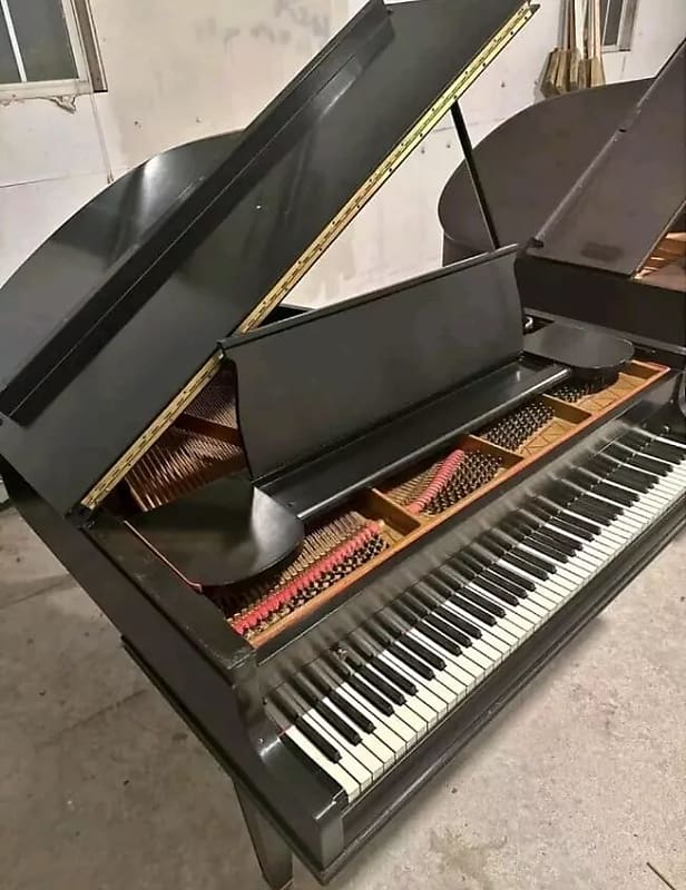 Chickering Antique Baby Grand Piano 1912 - Ebony | Reverb