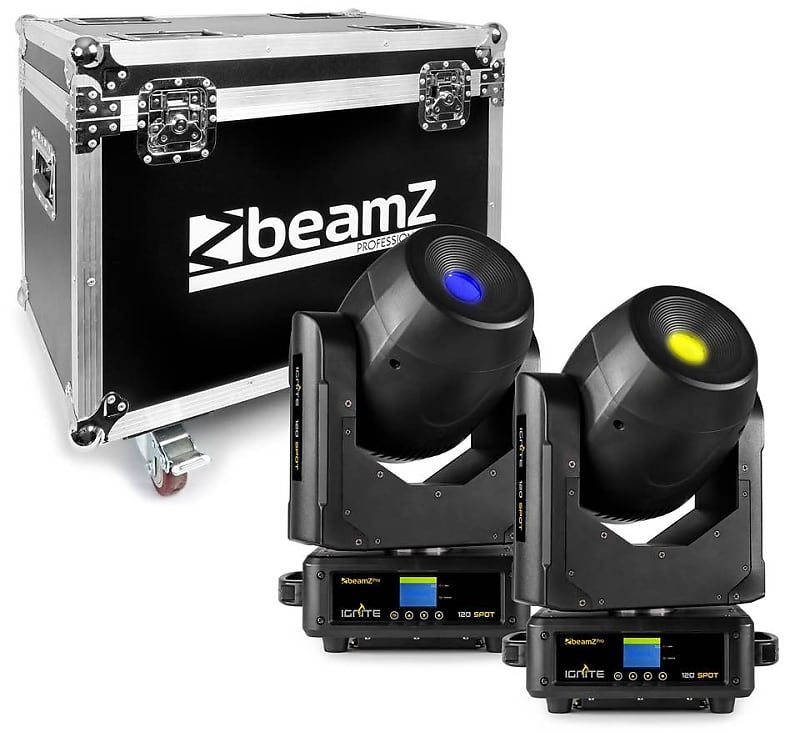 Beamz Ignite120 Testa Mobile Led Spot 120 W Set 2 Pz Con | Reverb