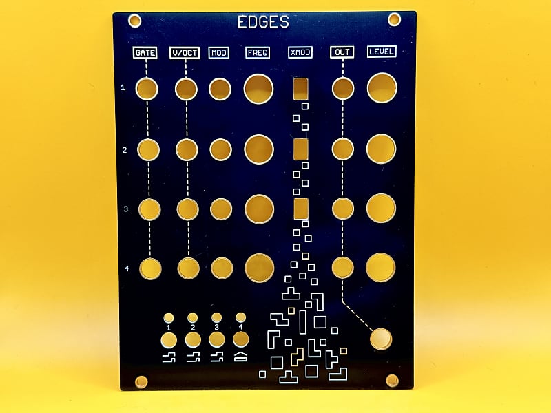 Mutable Instruments Edges Oscillosaurus Panel - Black | Reverb