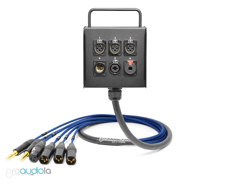 6 Channel Custom Mogami Studio Wall Stage Floor Box Neutrik | Reverb