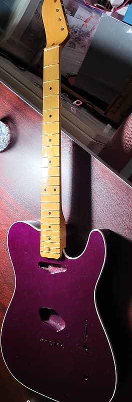 Warmoth Telecaster style 2022 - Dark transparent purple | Reverb