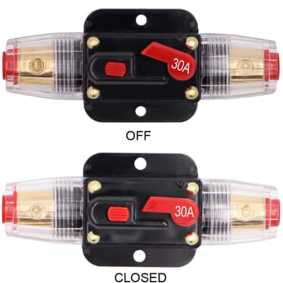 Absolute ICB30 4/8 AWG 30 Amp in-line Circuit Breaker with | Reverb