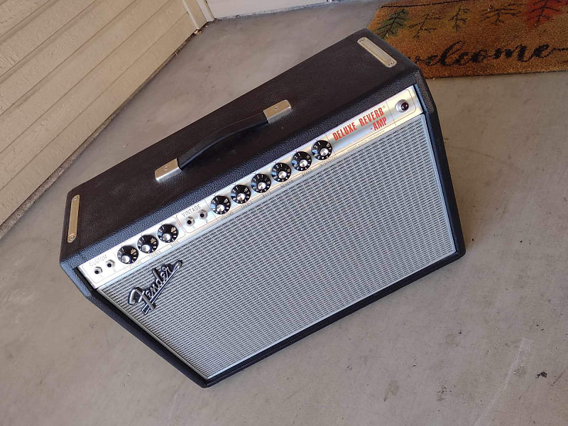 Fender Custom 68 deluxe reverb redline 2019 - Silver | Reverb