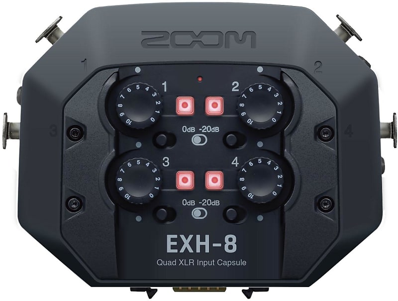 Zoom EXH-8 4-channel XLR Capsule for H8 (3-pack) Bundle | Reverb