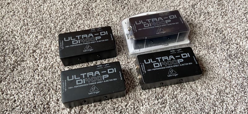 Behringer Ultra-DI DI400P passive direct injection boxes (x4) | Reverb
