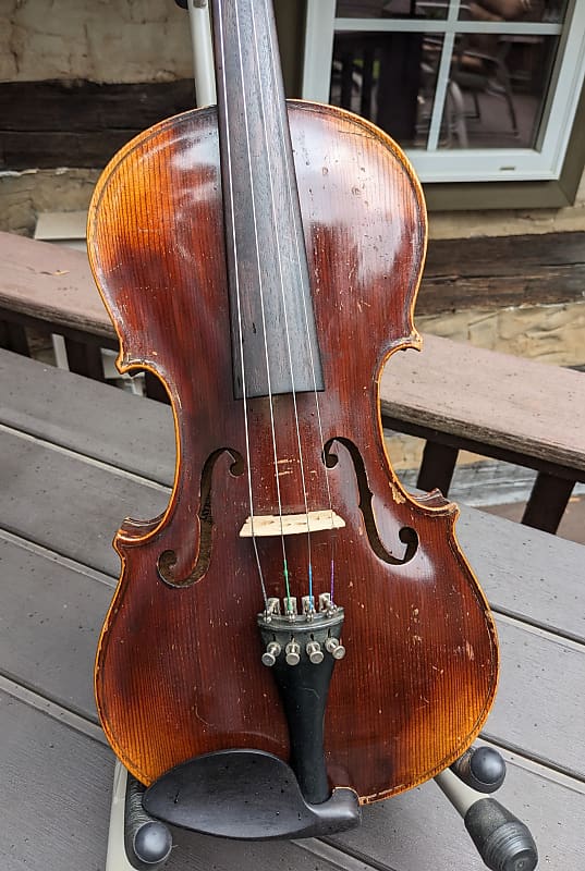 Jacobus Stainer copy 4/4 violin early 20th century - Laquer | Reverb