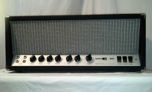 Vintage Sunn 100S All-Tube Amplifier Head w/Reverb & Tremolo! | Reverb