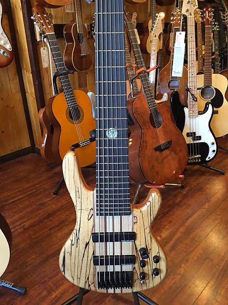 Wolf 7 String Jazz Bass 2017 Spalted Maple Matt | Reverb