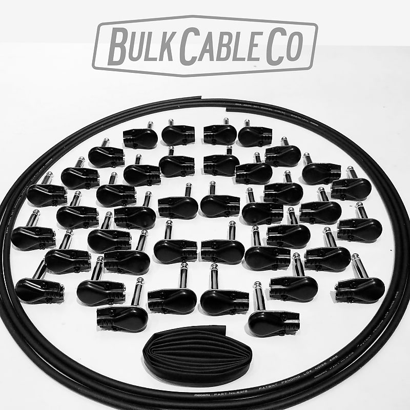 Pedal Board Cable Kit - 20 FX Patch Cables - 30 FT Mogami | Reverb