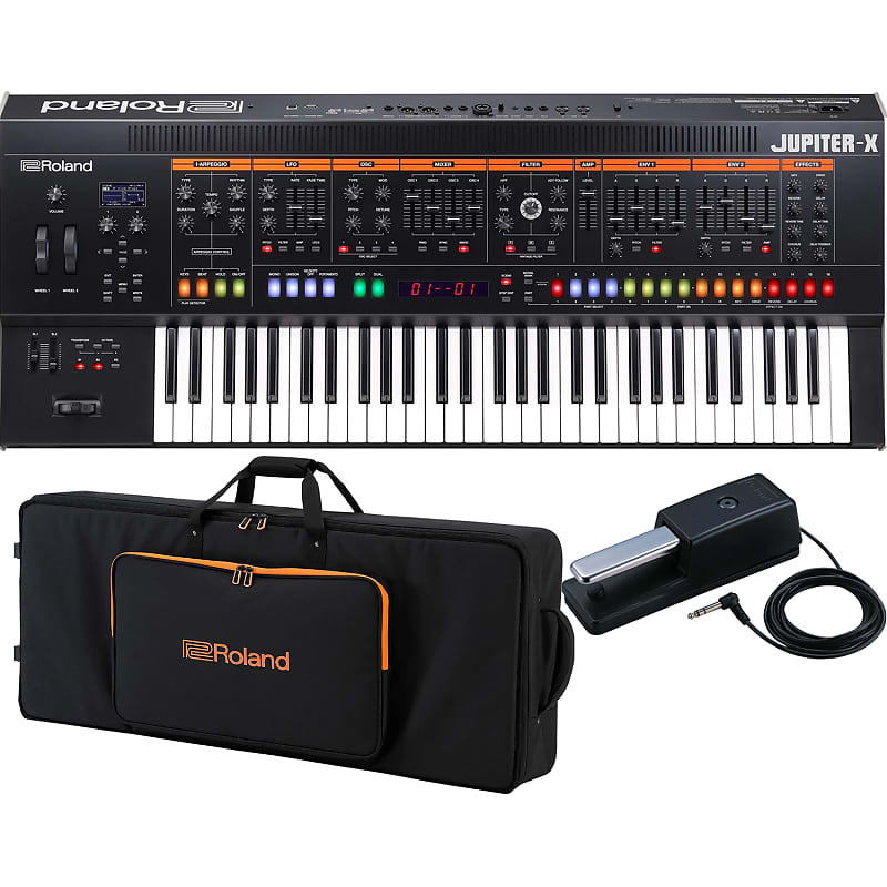 Roland Jupiter-X 61-Key Synthesizer Keyboard w/ SC-G61W3 | Reverb
