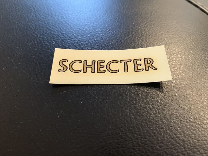Schecter original neck headstock logo decal 1983 1984 NEW OLD | Reverb