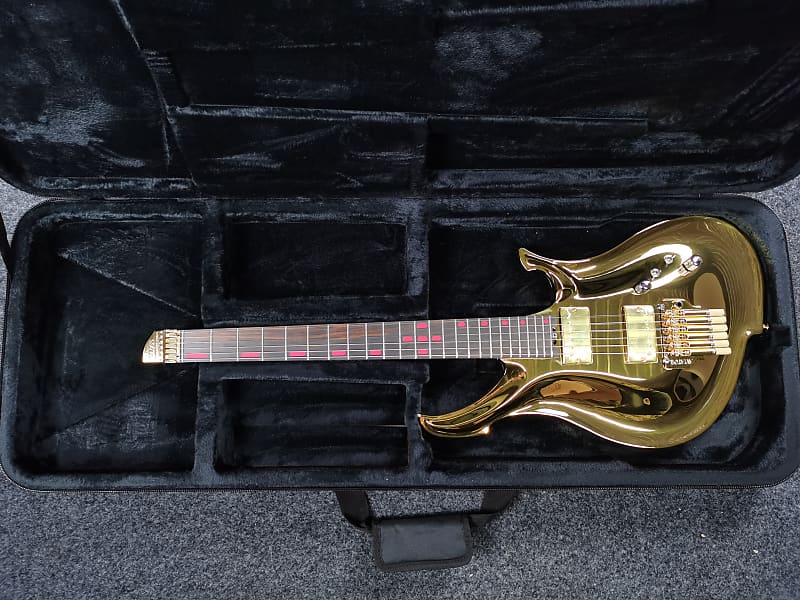 KOLOSS X-Midas Aluminum body headless electric guitar Gold | Reverb