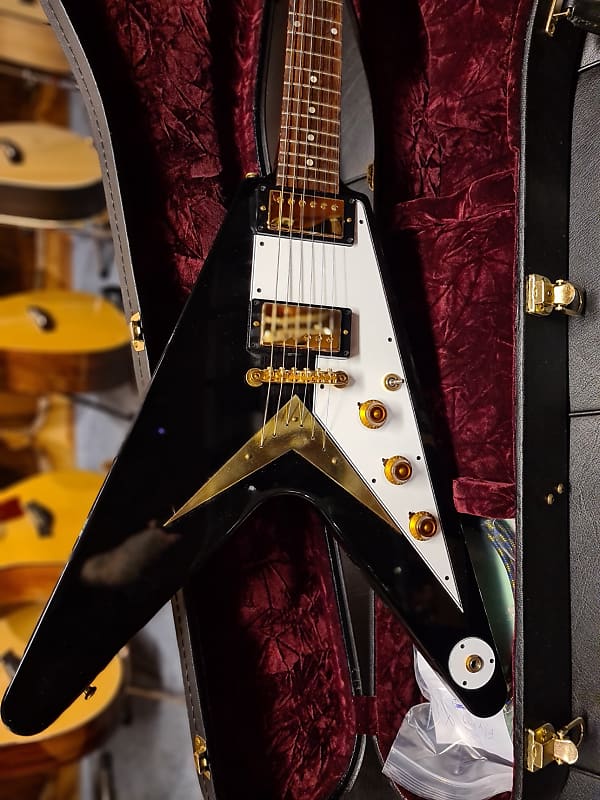 Gibson Flying V 1958 Custom Shop 2008 Ebony | Reverb Deutschland