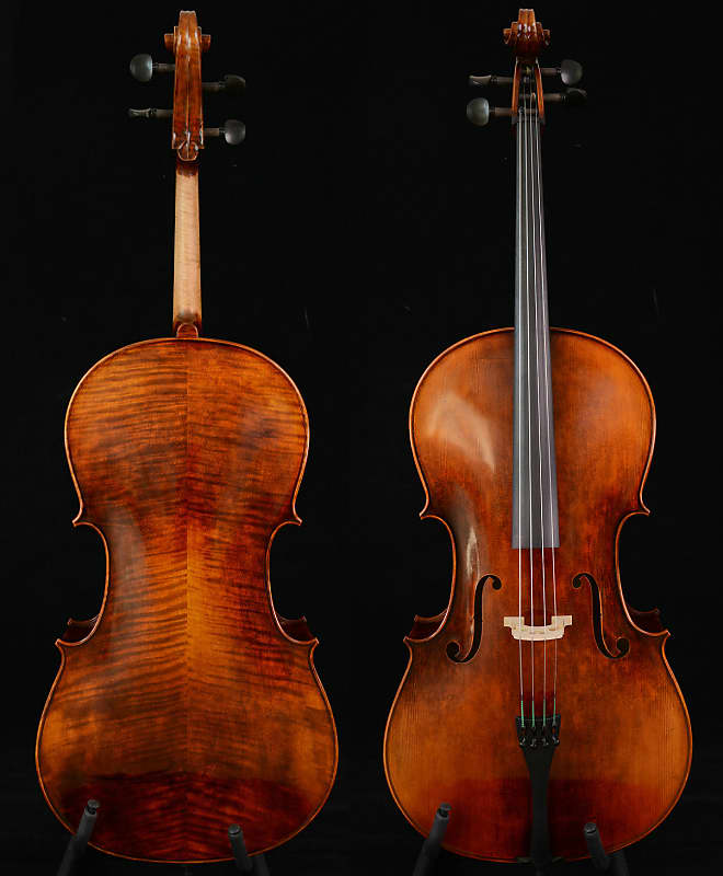 Finely Hand Made 4/4 Cello Stradivari Cello Antiqued Style | Reverb