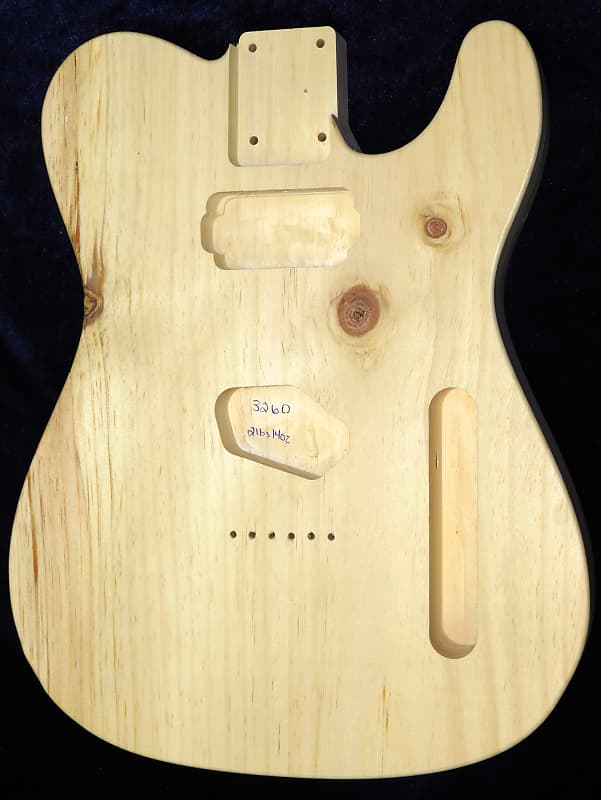 1 Piece Pine Telecaster Tele Body Humbucker / Standard | Reverb