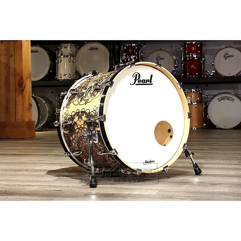 Pearl Masters Maple Complete 22x18 Bass Drum Cain & Abel | Reverb