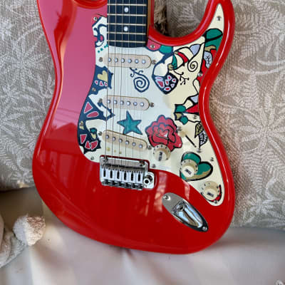 Artist Guitars ST-62 Fiesta Red: One-of-One, Hand-Painted | Reverb