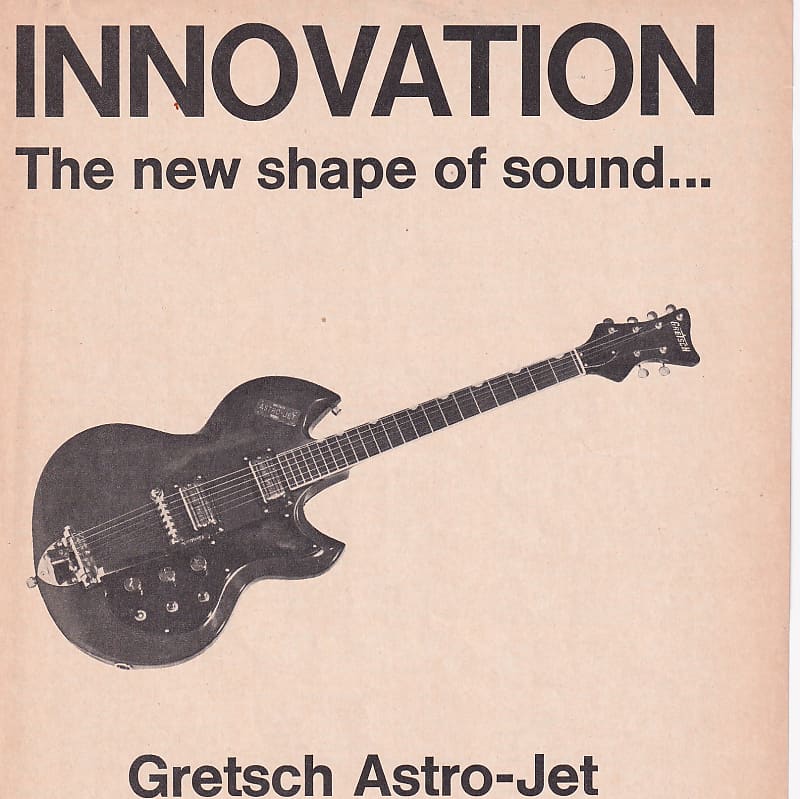 Gretsch ASTRO-JET 1966 VINTAGE FULL PAGE AD | Reverb Canada