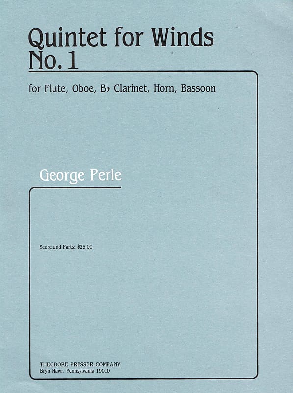 Quintet for Winds No.1 - George Perle | Reverb