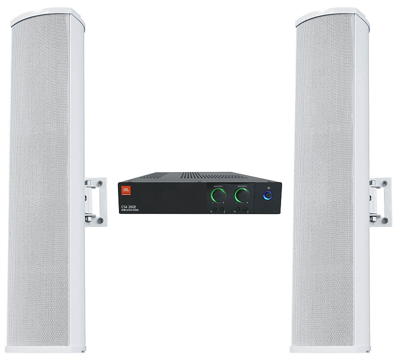 JBL CSA 280Z Commercial Amplifier+2) White Line Array | Reverb