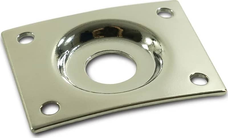 WD Rectangular Jack Plate Chrome | Reverb