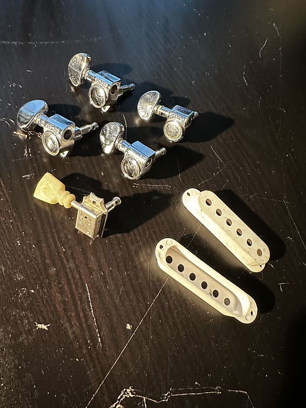 One vintage Greco Deluxe Tuner, four Grover Tuner and two | Reverb