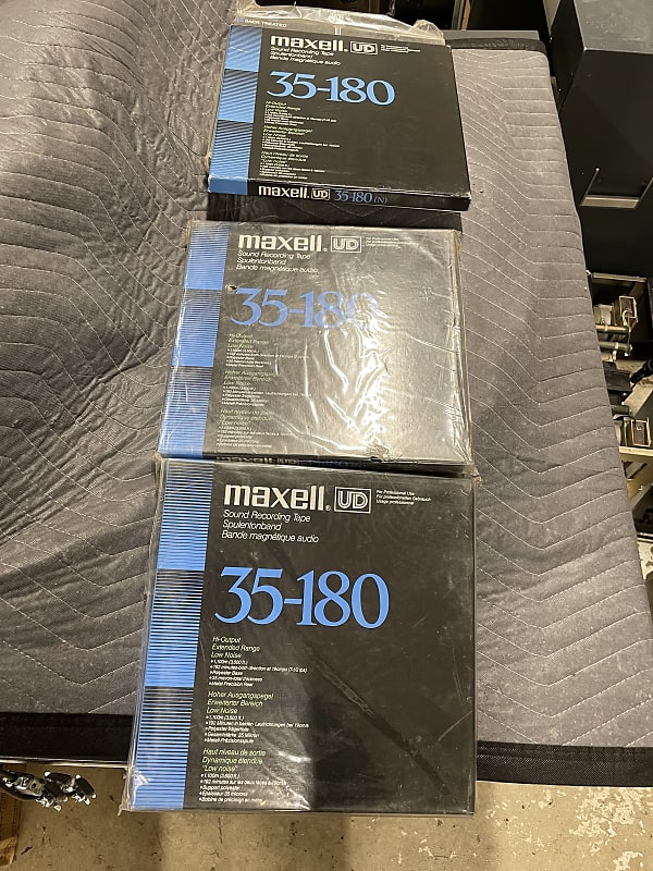 Lot of 3 Maxell UD 35-180 10.5" 3600' reel to reel tape-NEW | Reverb