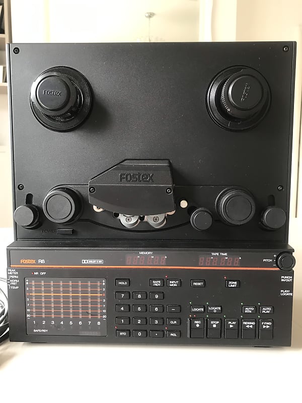 Fostex Reel to Reel R8 with Fostex MIDI Interface Black | Reverb