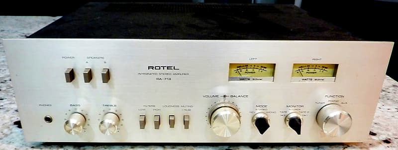 Rotel RA-713 Vintage Stereo Integrated Amplifier | Reverb