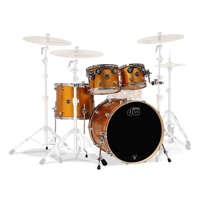 DW Performance Series 4pc Kit - Gold Sparkle | Reverb