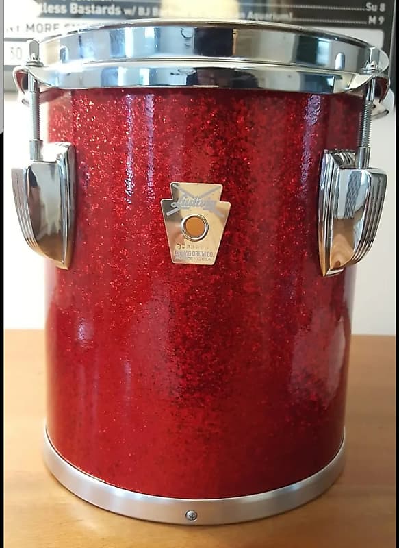 Ludwig Octoban/concert tom Red sparkle | Reverb