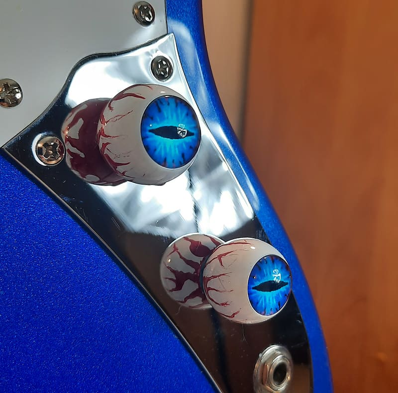 Hand Painted / Powder Coated Eyeball Guitar Knob (pair) | Reverb