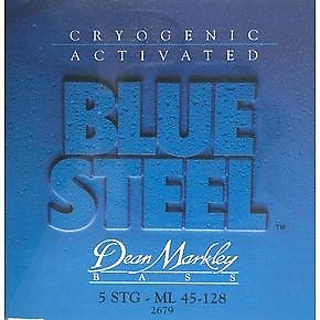 Blue Steel 5-String Bass Strings, Medium Light | Reverb