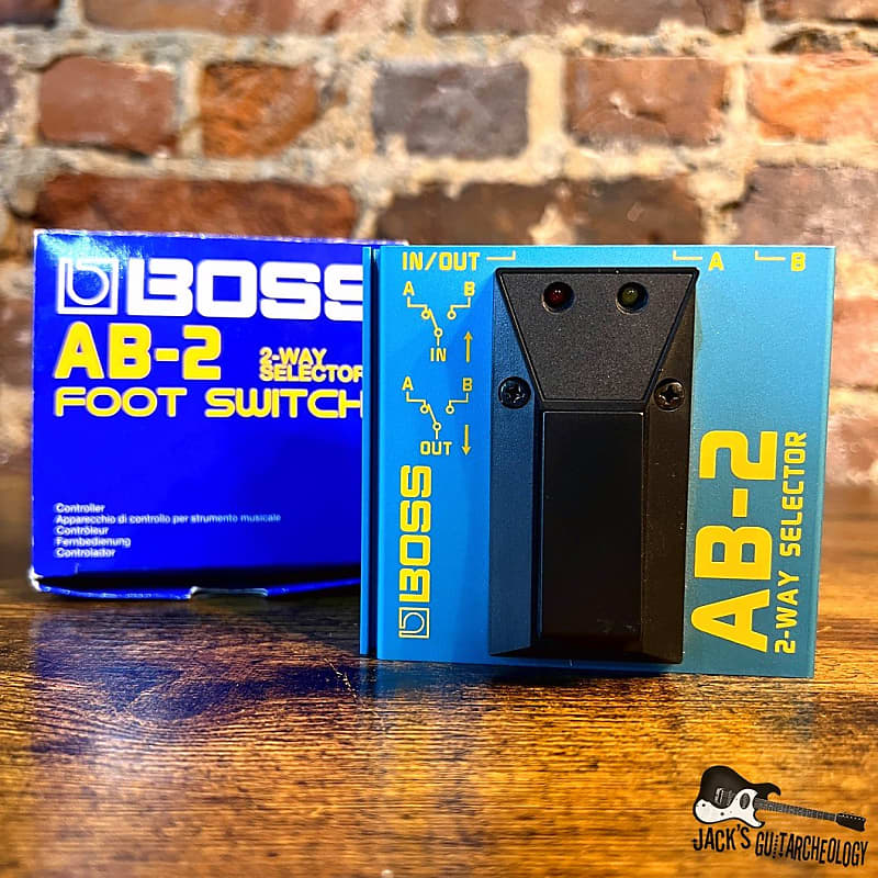 Boss AB-2 2-Way Selector Pedal *USED* w/ Box (2010s - Blue) | Reverb