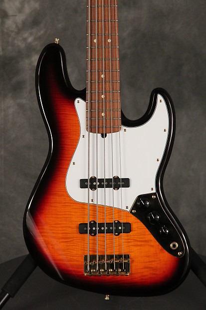 Fender 50th Anniversary 5-String Jazz Bass USA 1996 Flame | Reverb