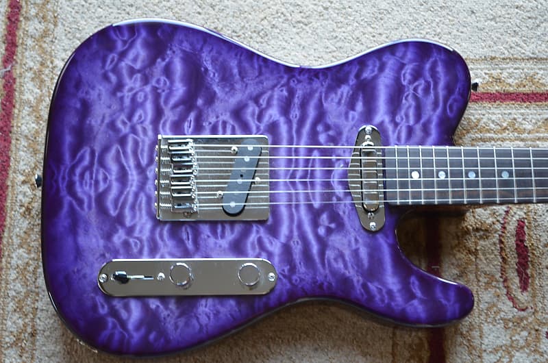 Warmoth -- Licensed By Fender -- Telecaster 2017 Purple Dye | Reverb
