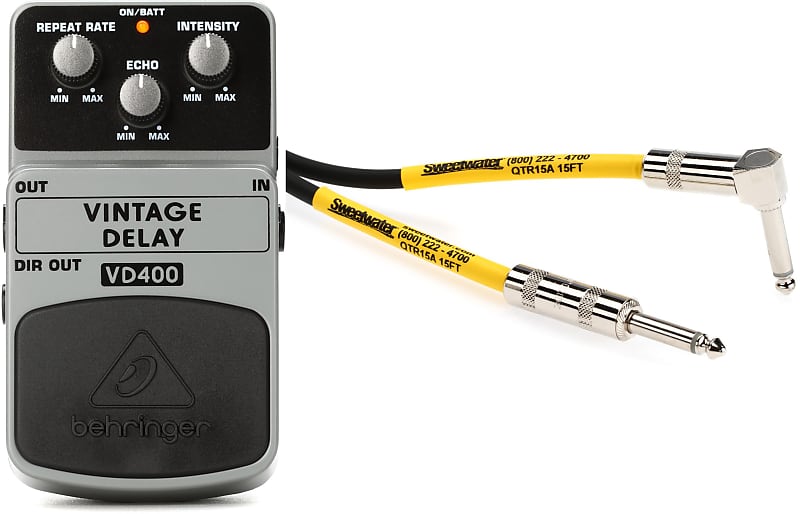Behringer VD400 Vintage Delay Pedal Bundle with Pro Co EGL-15 | Reverb