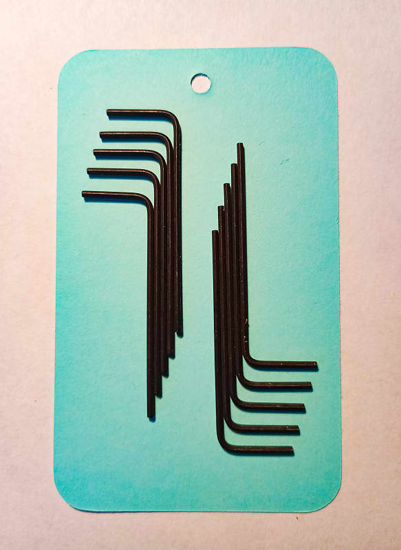 10 x Allen/Hex Key 0.050 for electric guitar | Reverb