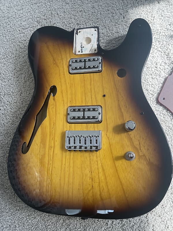 Fender Cabronita Thinline 2013 2 Tone Sunburst Body | Reverb