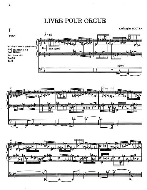 Looten Livre Pour Orgue Organ Book | Reverb