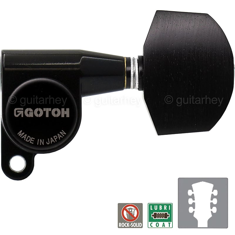 NEW Gotoh SG360-EN01 L3+R3 Mini Tuning Keys w/ Large EBONY | Reverb UK