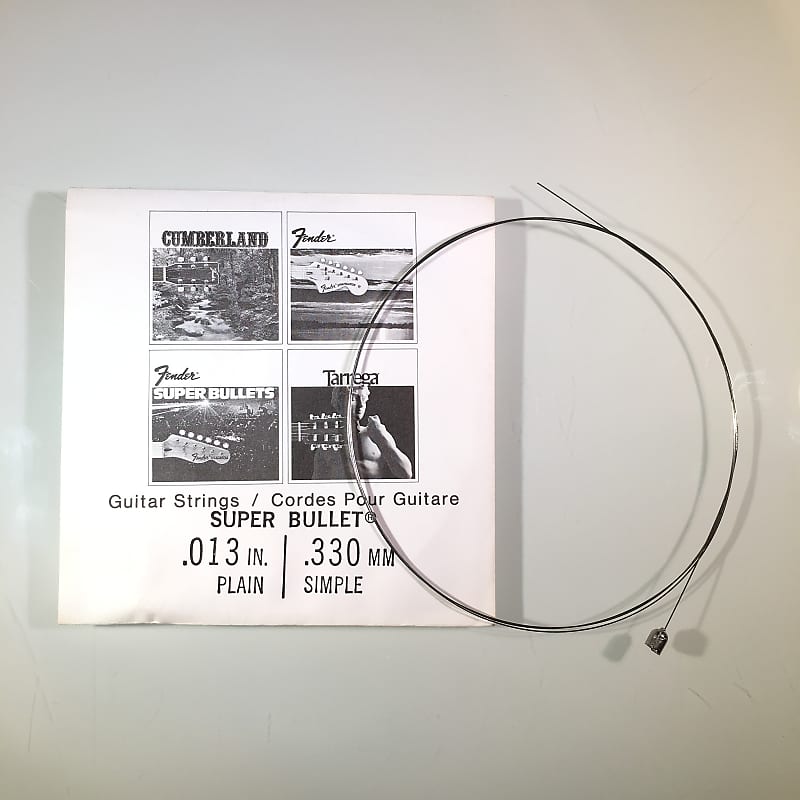 Fender REAL Vintage 70's Super Bullet String 0.013" Plain | Reverb UK