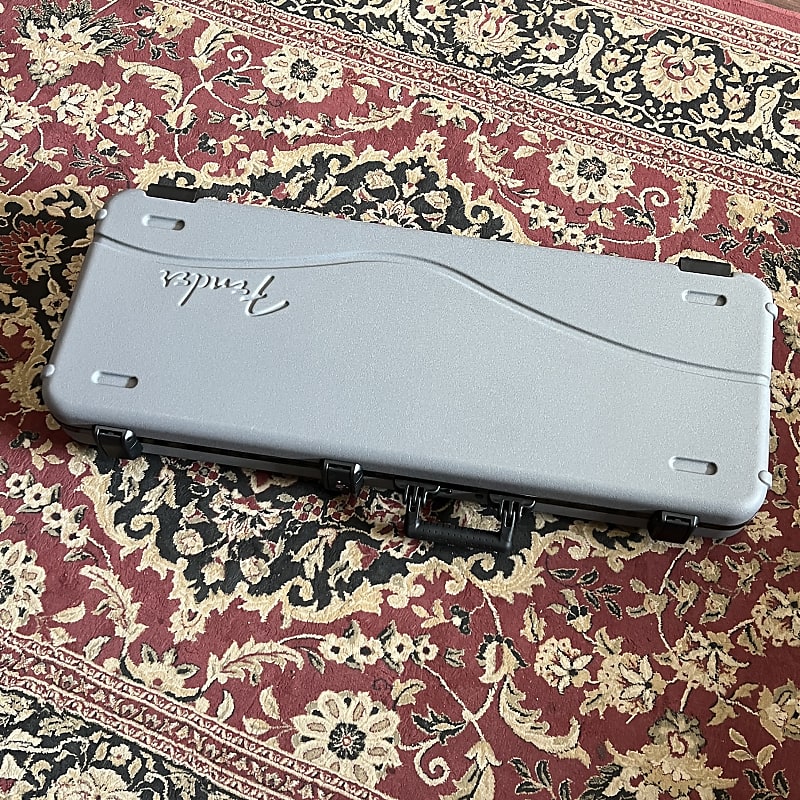 Fender Deluxe Moulded Hard For Case Strat/Tele Guitars Grey | Reverb