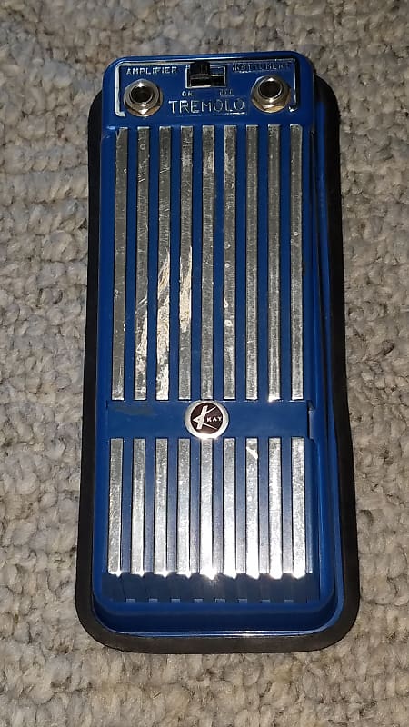 Vintage Kay Tremolo Guitar Pedal 1960s-70s Blue Very Good | Reverb