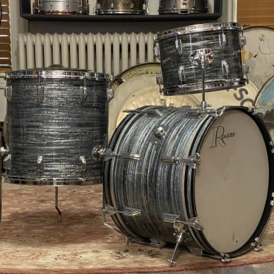 1960's Rogers Blue Strata Pearl 'Headliner' Outfit 9x13 16x16 | Reverb