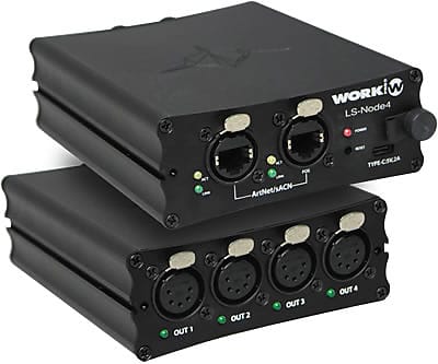 WorkPro LightShark LS-NODE 4 | Streaming RDM/DMX - 4 | Reverb