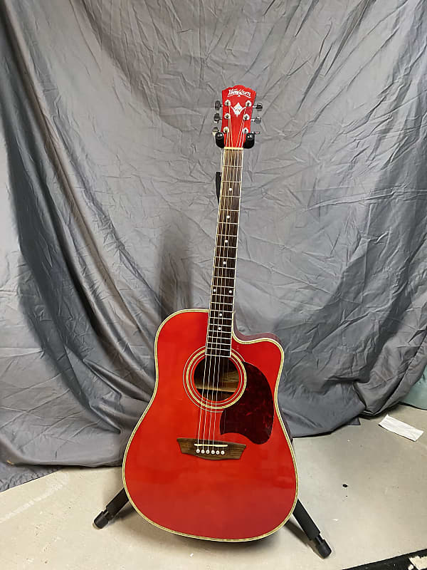 Washburn WG2CE TR Trans Red | Reverb