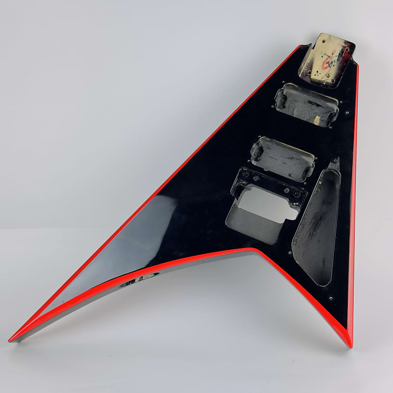 Jackson Rhoads JS32 2000’s - Black w/ Red bevel | Reverb